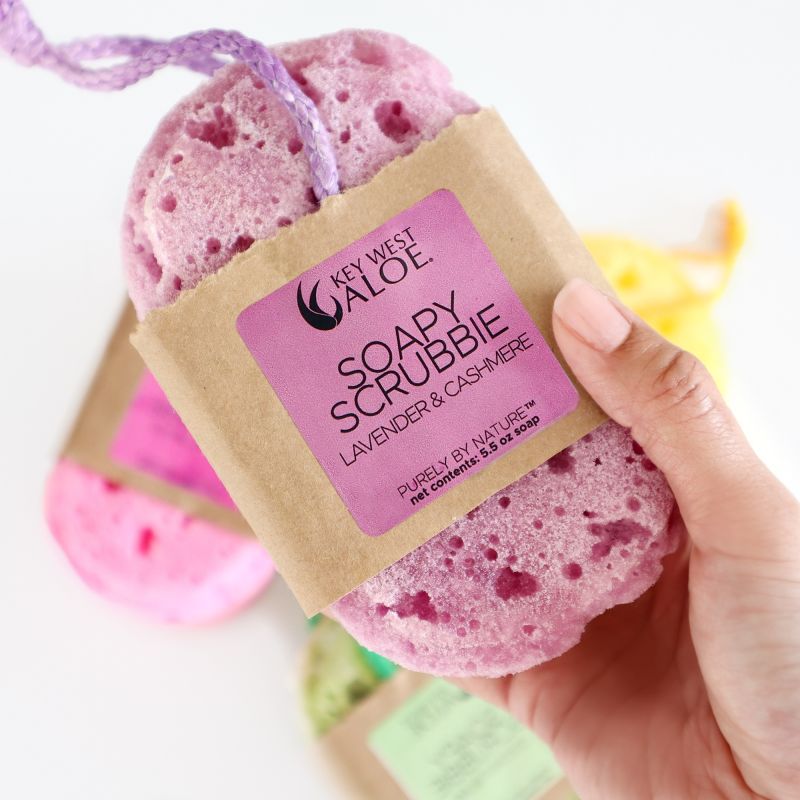 lavender soap sponge