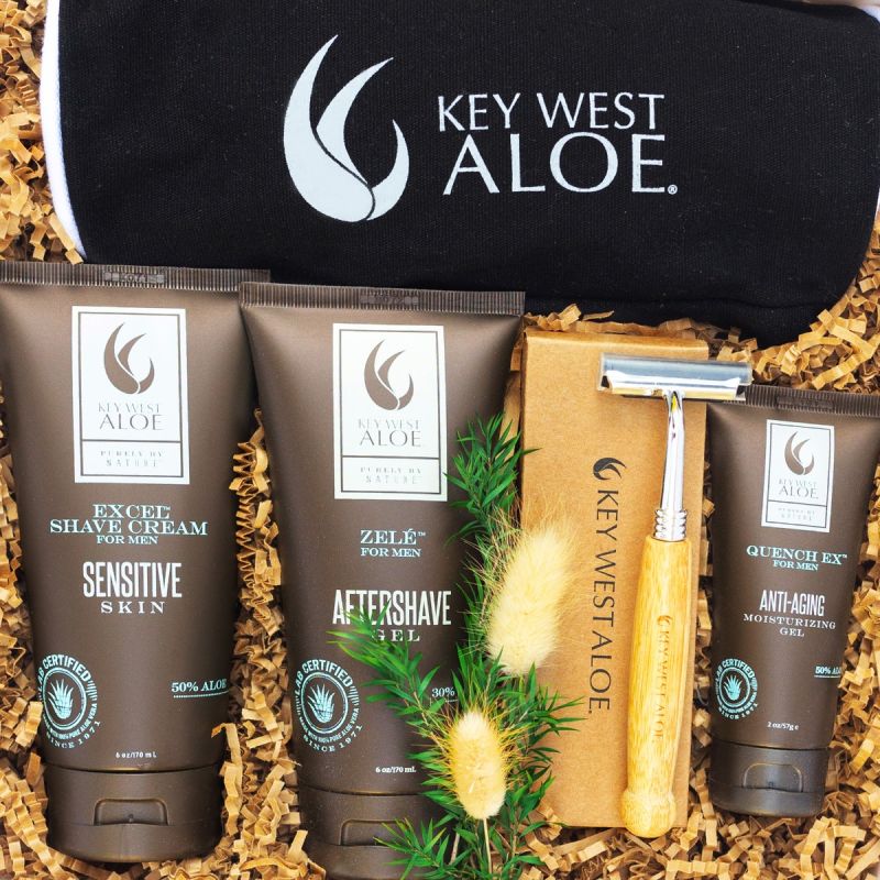 Key West Aloe Self Care Gift Basket - Aloe Shave Essential K91250